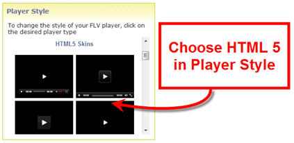 How to use the new HTML 5 Players